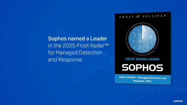 Sophos named a Chief within the 2025 Frost Radar™ for Managed Detection ...